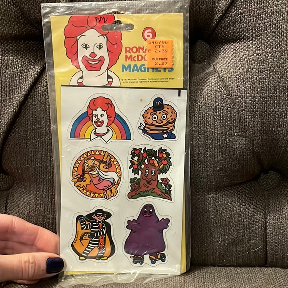 McDonald's | Other | Nwt Vintage 982 Ronald Mcdonald Magnets | Poshmark